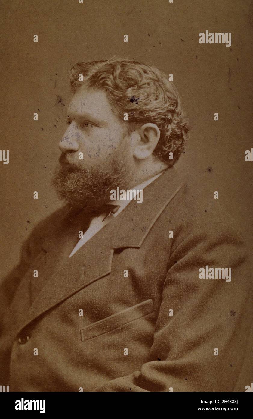 Julius Cohnheim. Photograph by N. Rashkow Jr., Leipzig, 1879 Stock ...