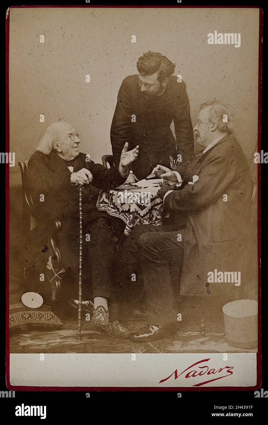 M.E. Chevreul. Photograph by Nadar Stock Photo - Alamy