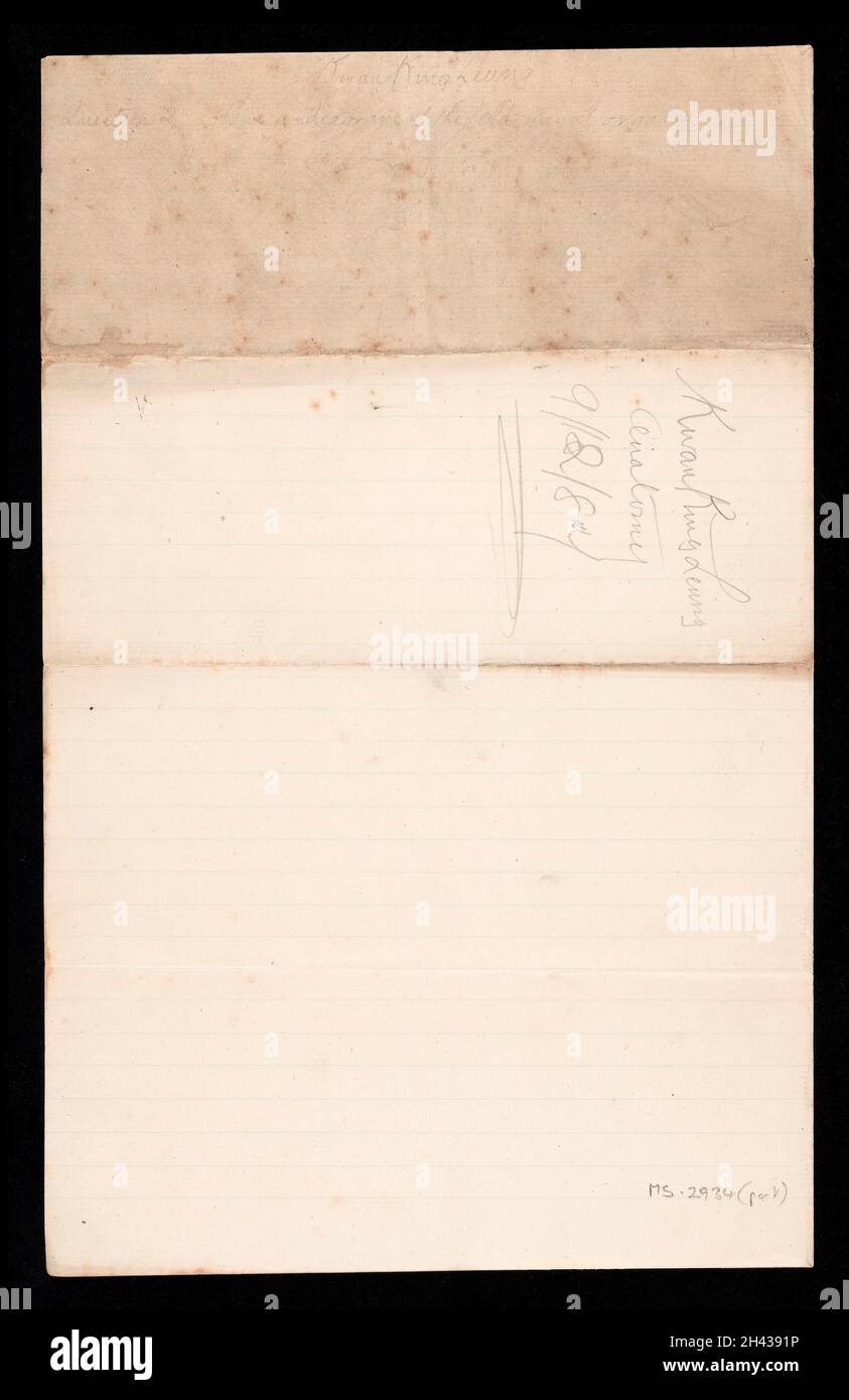 Exam paper of Kwan King Leung - Anatomy Stock Photo - Alamy