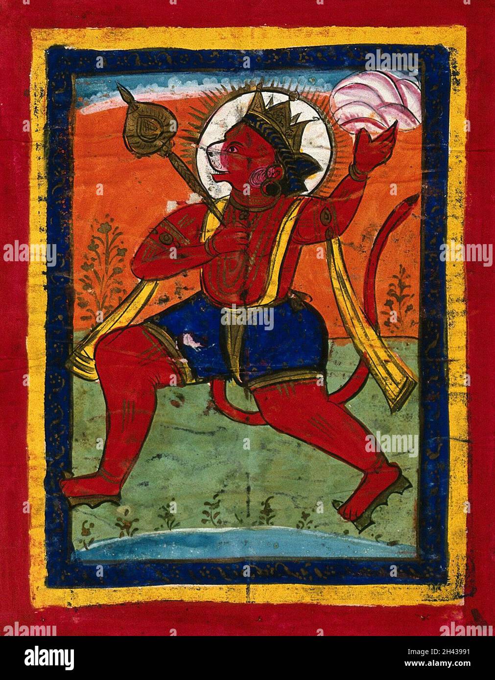 Hanuman god illustration hi-res stock photography and images - Alamy