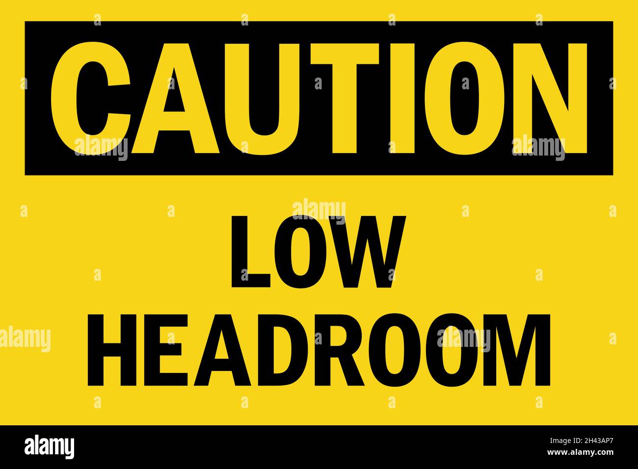 Headroom sign Stock Vector Images - Alamy
