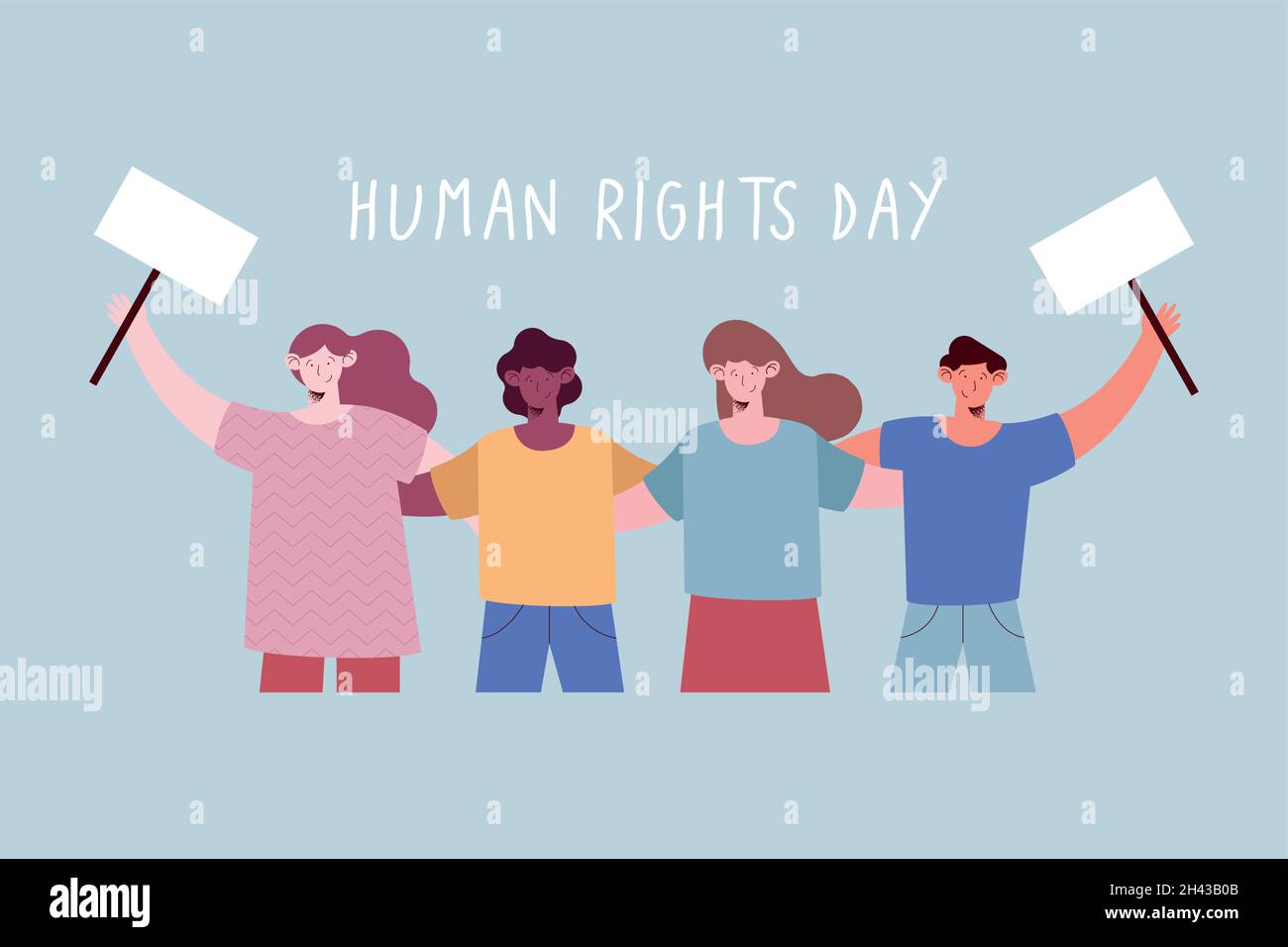 Human rights activists Stock Vector Images - Alamy