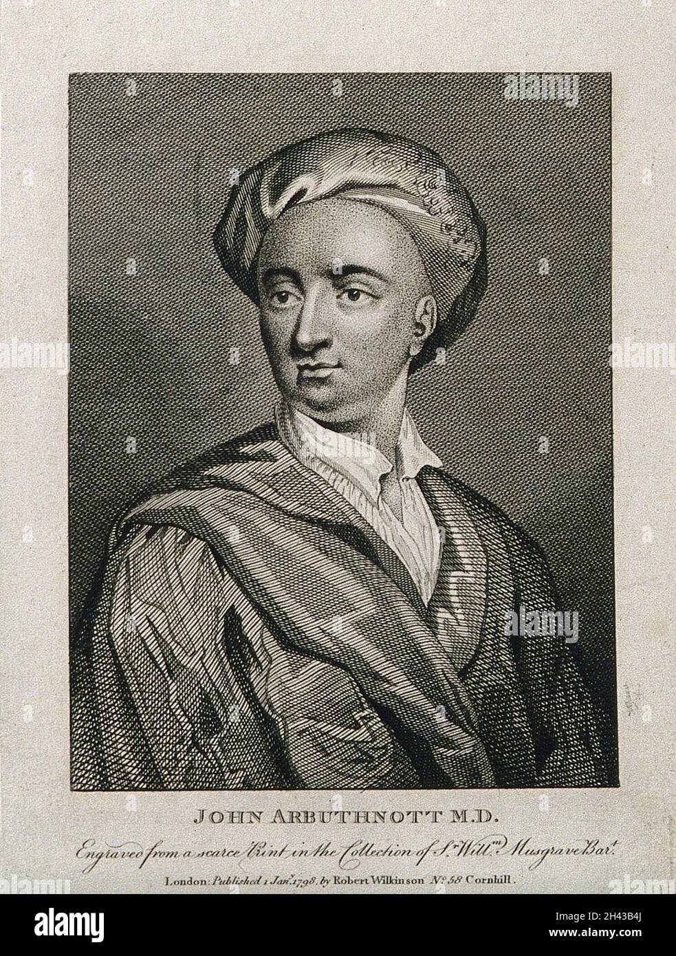 John Arbuthnot. Line engraving, 1798 Stock Photo - Alamy