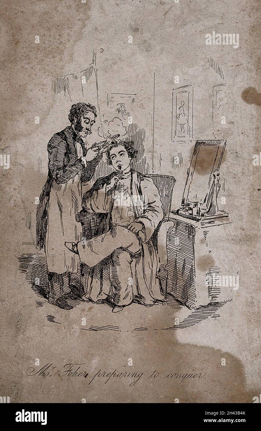 An episode in The history of Pendennis by W.M. Thackeray: Harry Foker ...