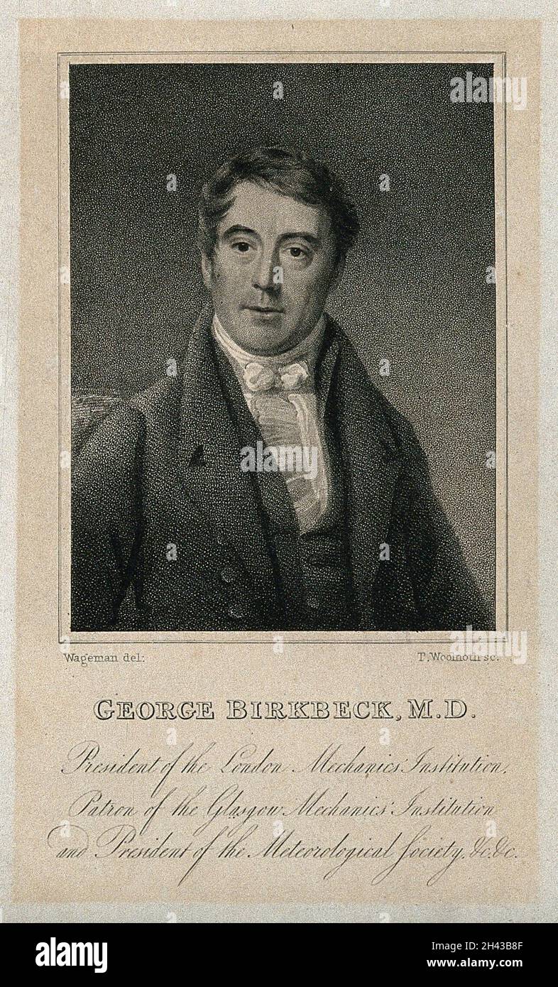 George birkbeck hi-res stock photography and images - Alamy