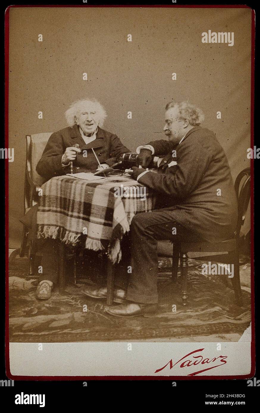 M.E. Chevreul. Photograph by Nadar Stock Photo - Alamy