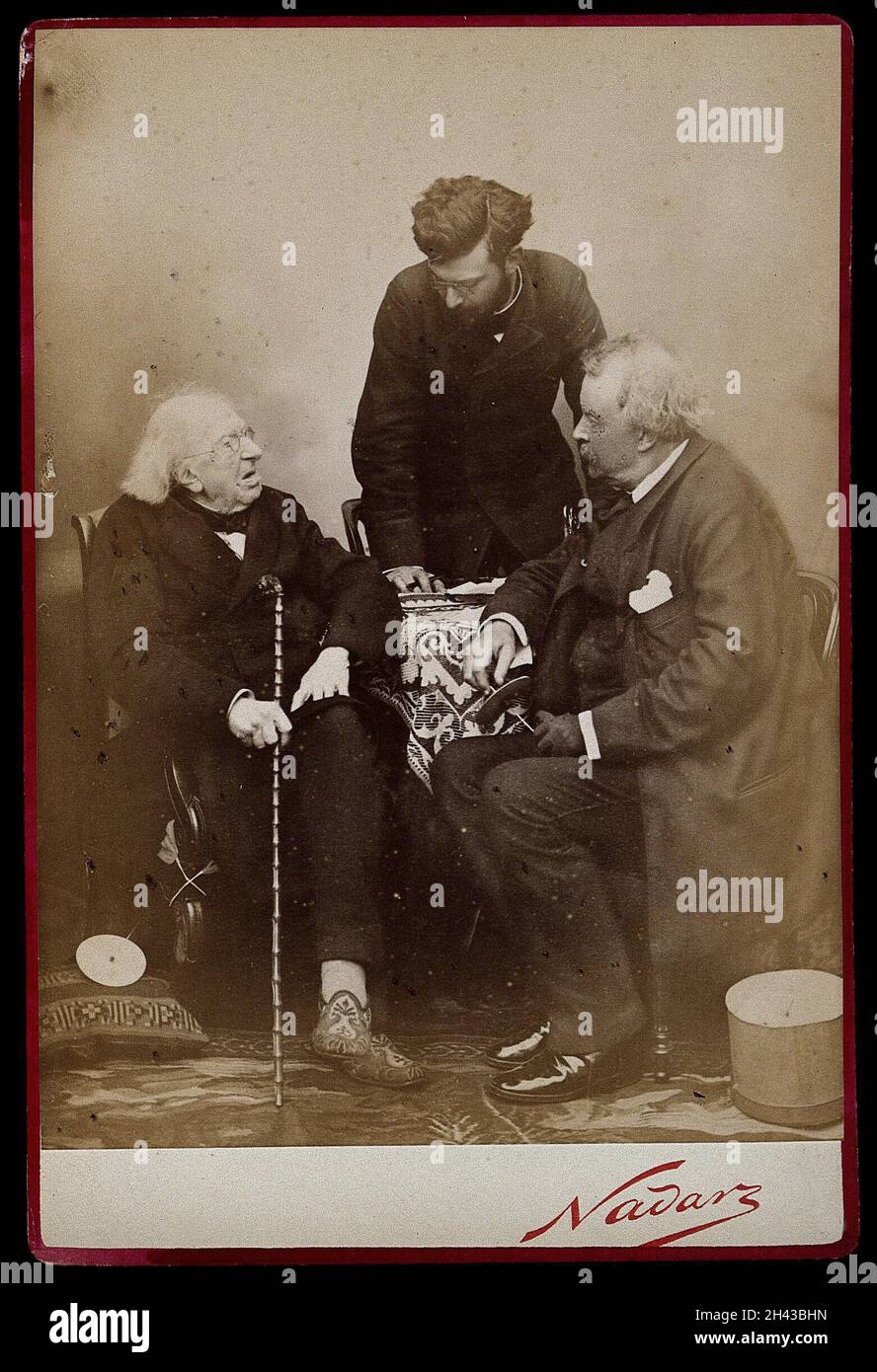 M.E. Chevreul. Photograph by Nadar Stock Photo - Alamy