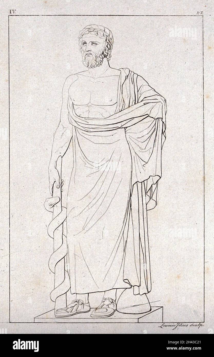 Aesculapius etching hi-res stock photography and images - Alamy