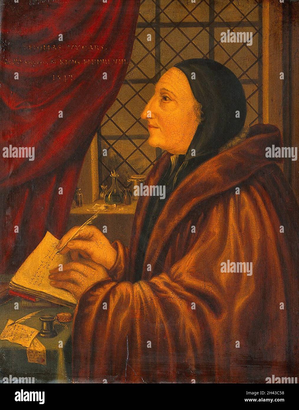 Thomas Vicary. Oil painting Stock Photo - Alamy