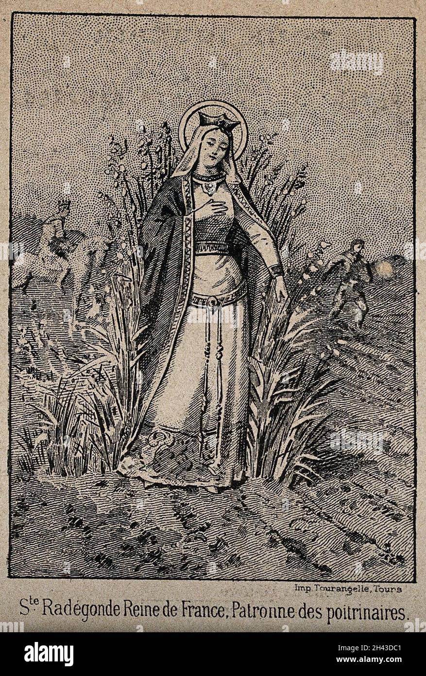 Saint Radegund as patron saint of people with tuberculous lungs ...