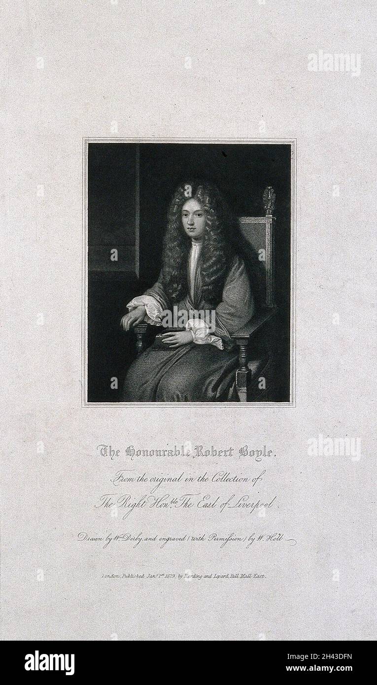 Portrait of The Honourable Robert Boyle (1627 - 1691), Irish natural ...
