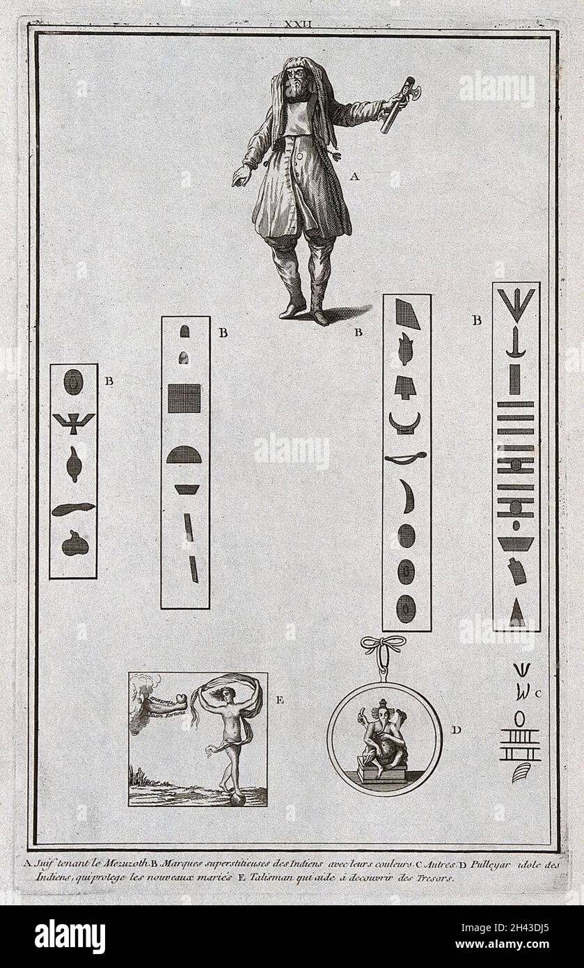 Symbols and talismans from Hindu, pagan and Jewish religions ...