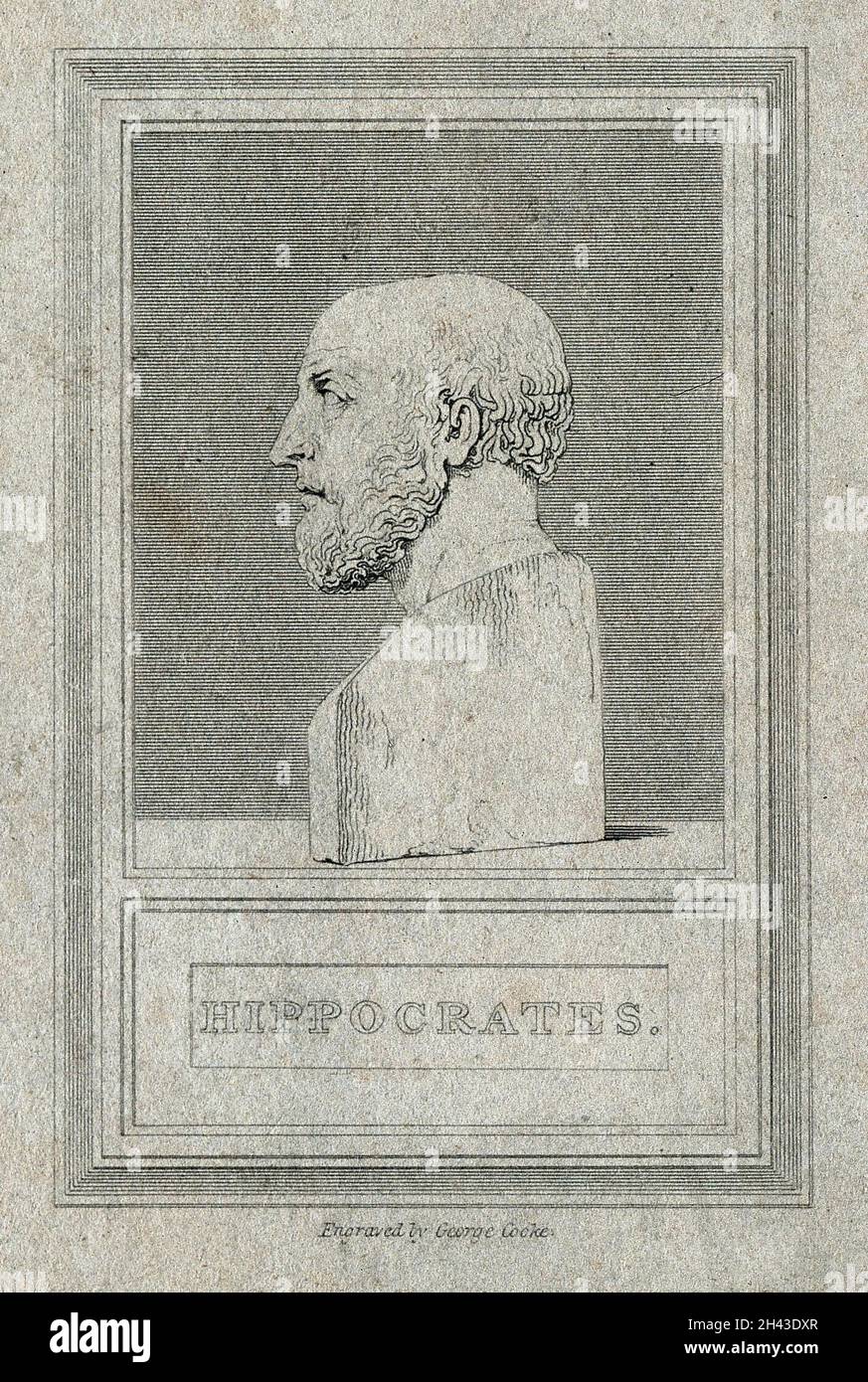 Hippocrates engraving hi-res stock photography and images - Alamy