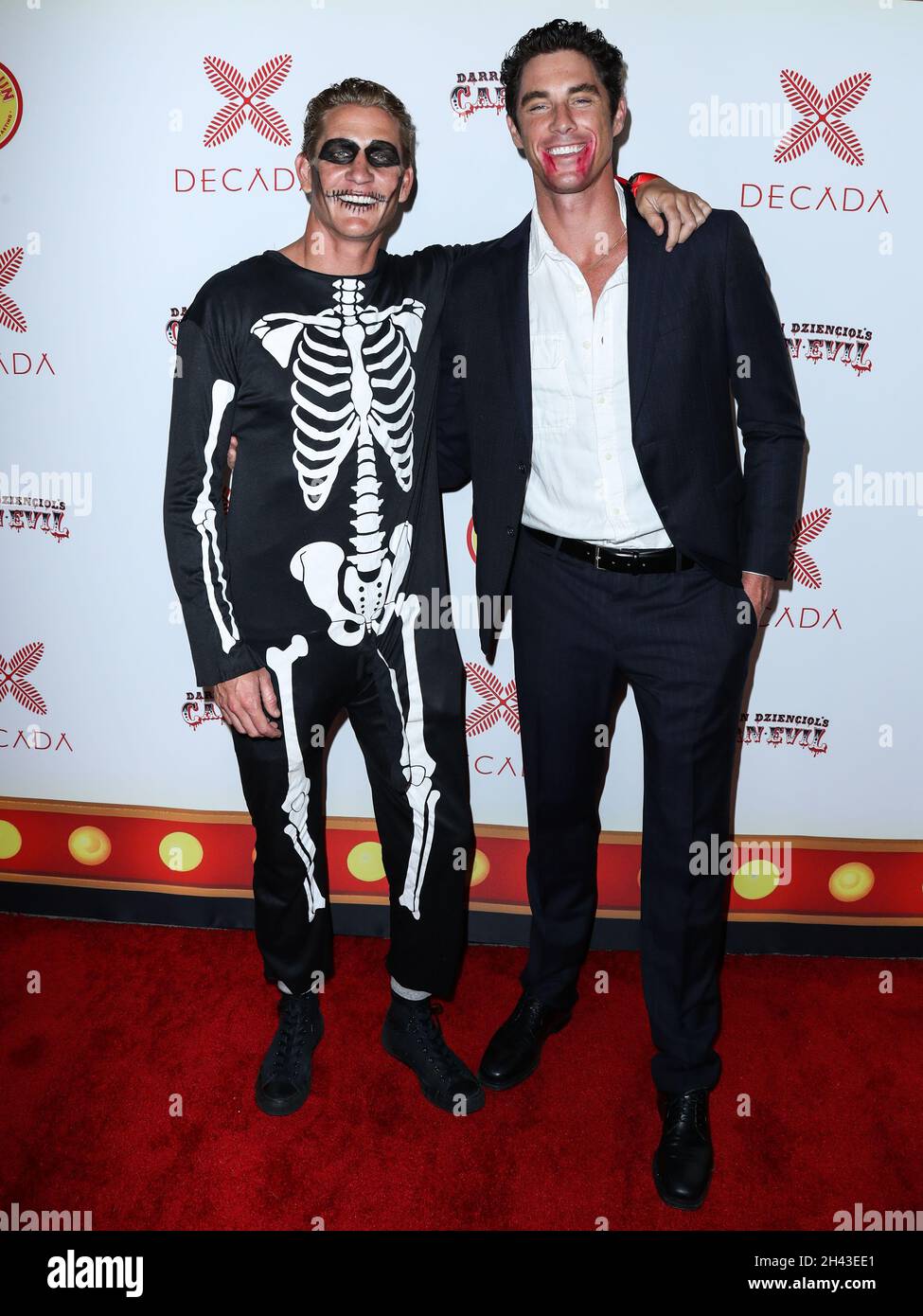 BEL AIR, LOS ANGELES, CALIFORNIA, USA - OCTOBER 30: Caleb Davidge and ...