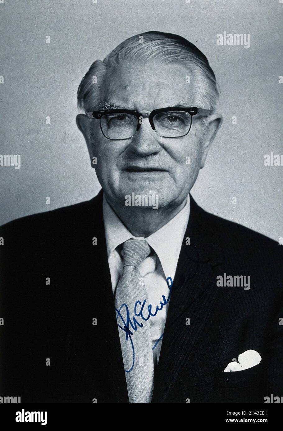 Sir John McMichael. Photograph Stock Photo - Alamy