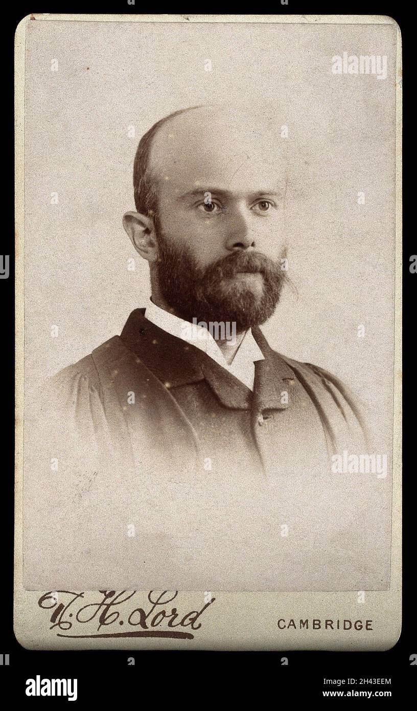 Sir Charles Waldstein [Walston]. Photograph by R. H. Lord Stock Photo ...