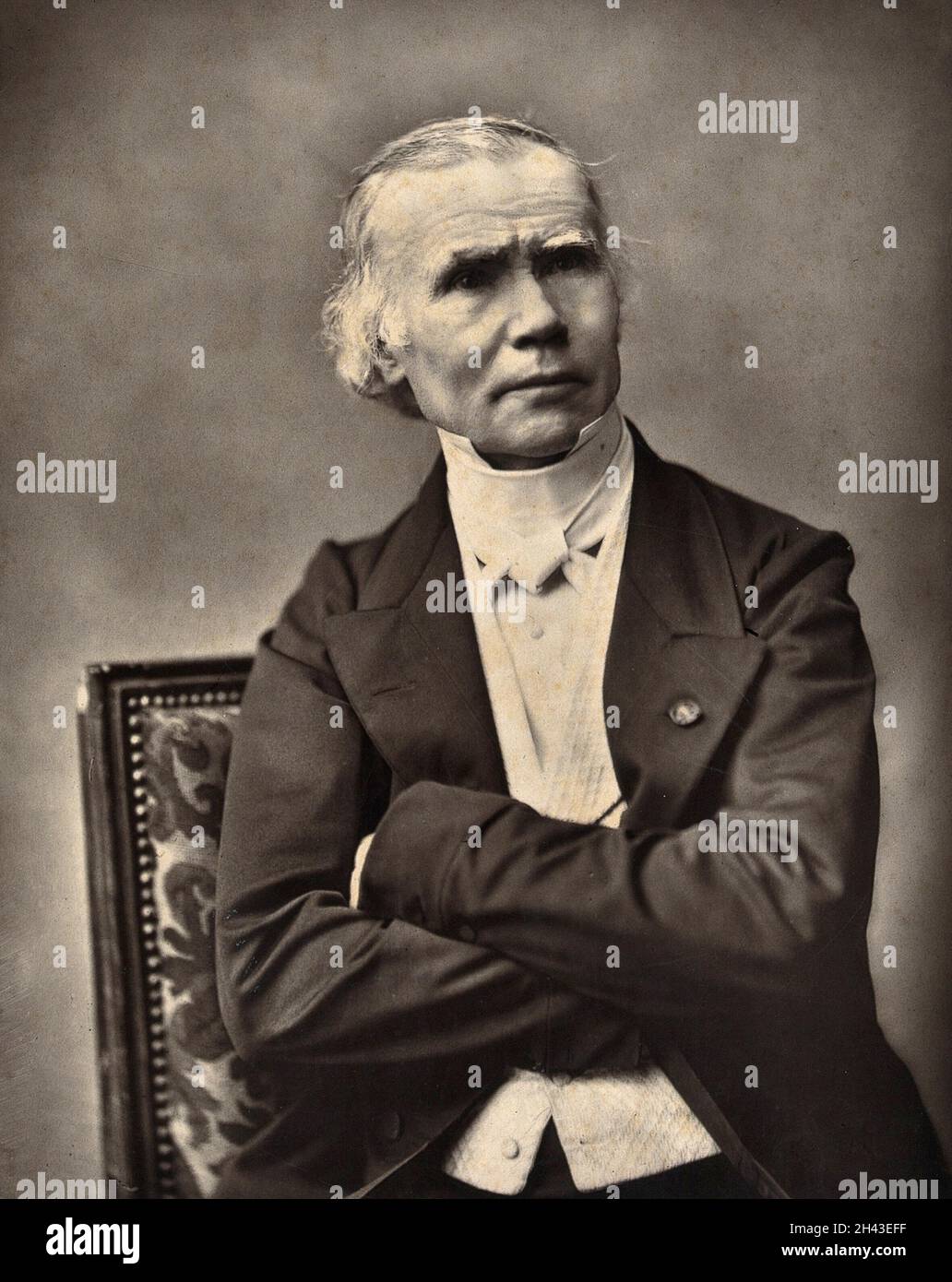 Alfred Armand Louis Marie Velpeau. Photograph by Pierre Petit Stock ...