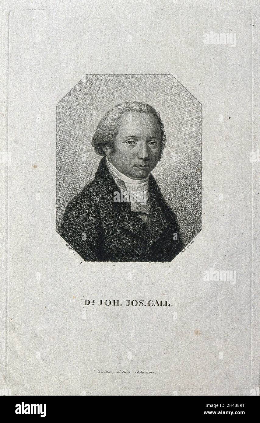 Franz Joseph Gall (1758 - 1828), German neuroanatomist and physiologist ...