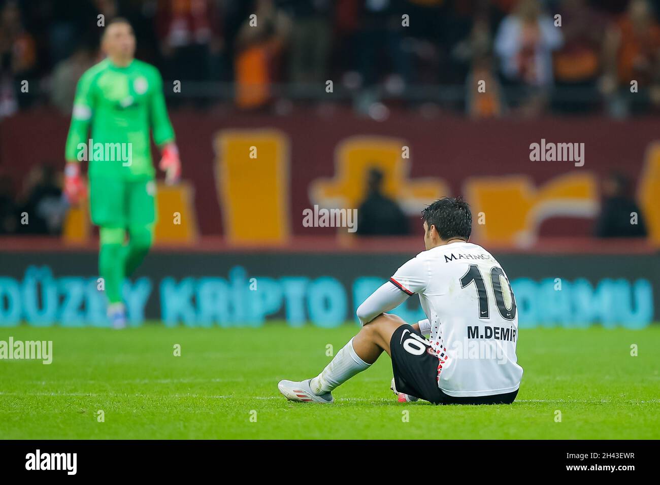 ISTANBUL, TURKEY - OCTOBER 31: Muhammet Demir of Gaziantep FK looks ...