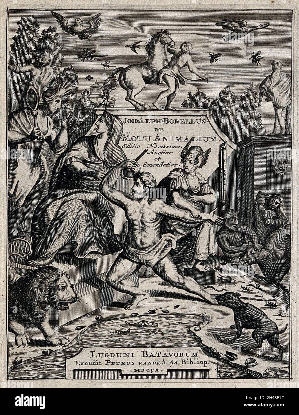 Hera, Hercules, Athena (?) and other Greek divinities with birds, a ...