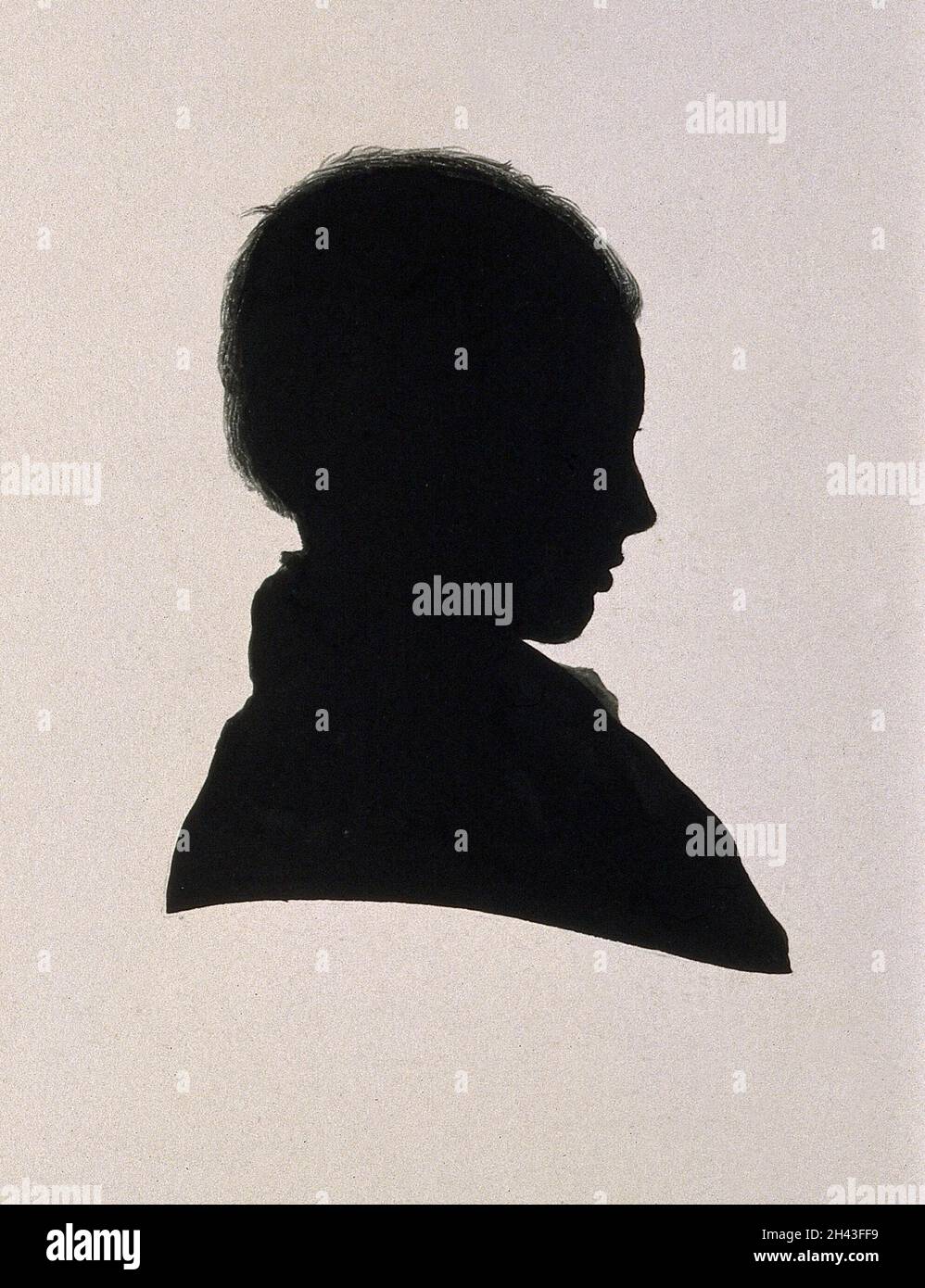 Joseph Lister, 1st Baron Lister. Ink silhouette by J. J. Lister, 1840 ...