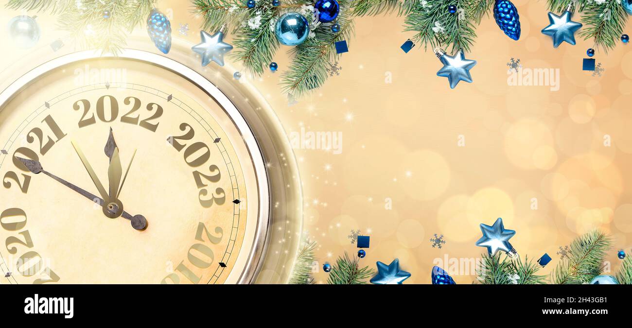 New Years 2022 Clock Wallpaper