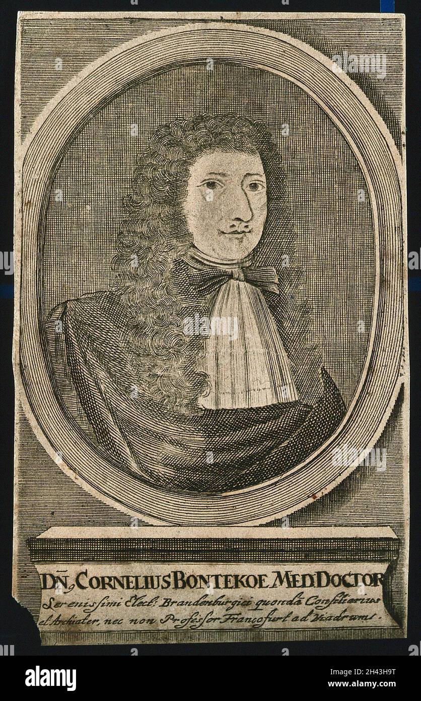 Cornelis Bontekoe. Line engraving Stock Photo - Alamy