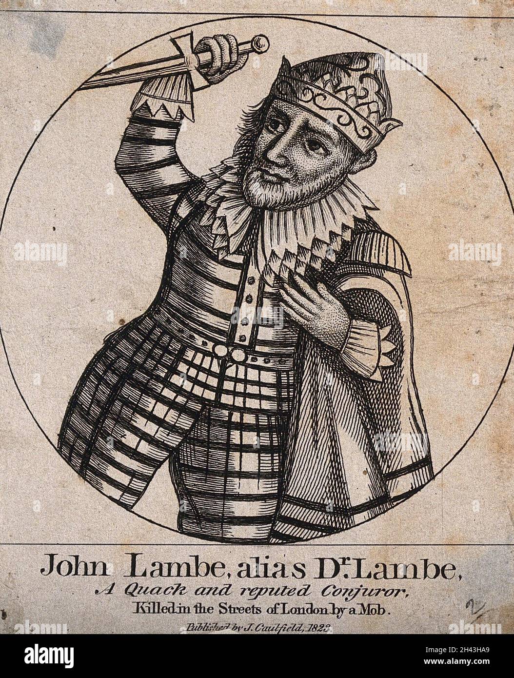 John Lambe, an infamous medical practitioner and magician. Engraving ...