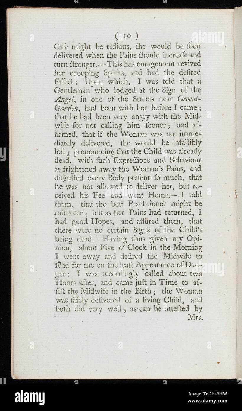 An answer to a late pamphlet intituled A letter to Dr. Smellie; shewing ...