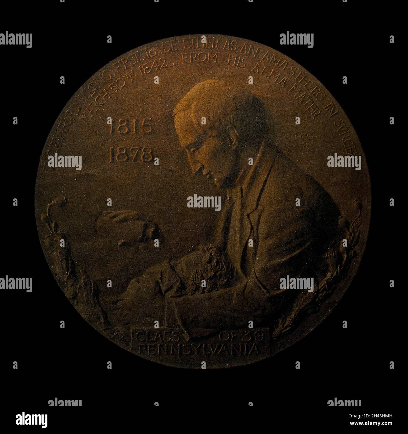 Crawford Williamson Long. Colour photogravure after R. T. McKenzie ...