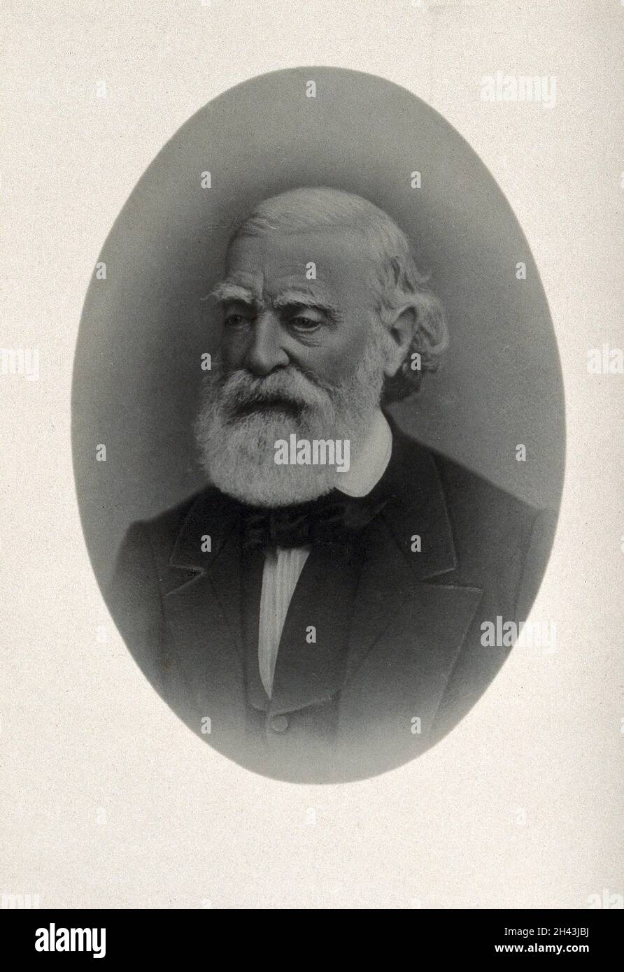 François-Vincent Raspail. Photograph by A. Bernard, 1870 Stock Photo ...