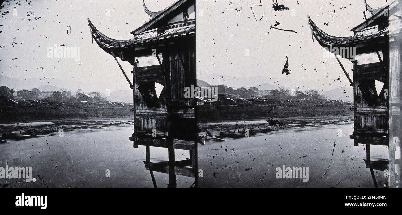 River Min, Fukien province, China. Photograph, 1981, from a negative by ...