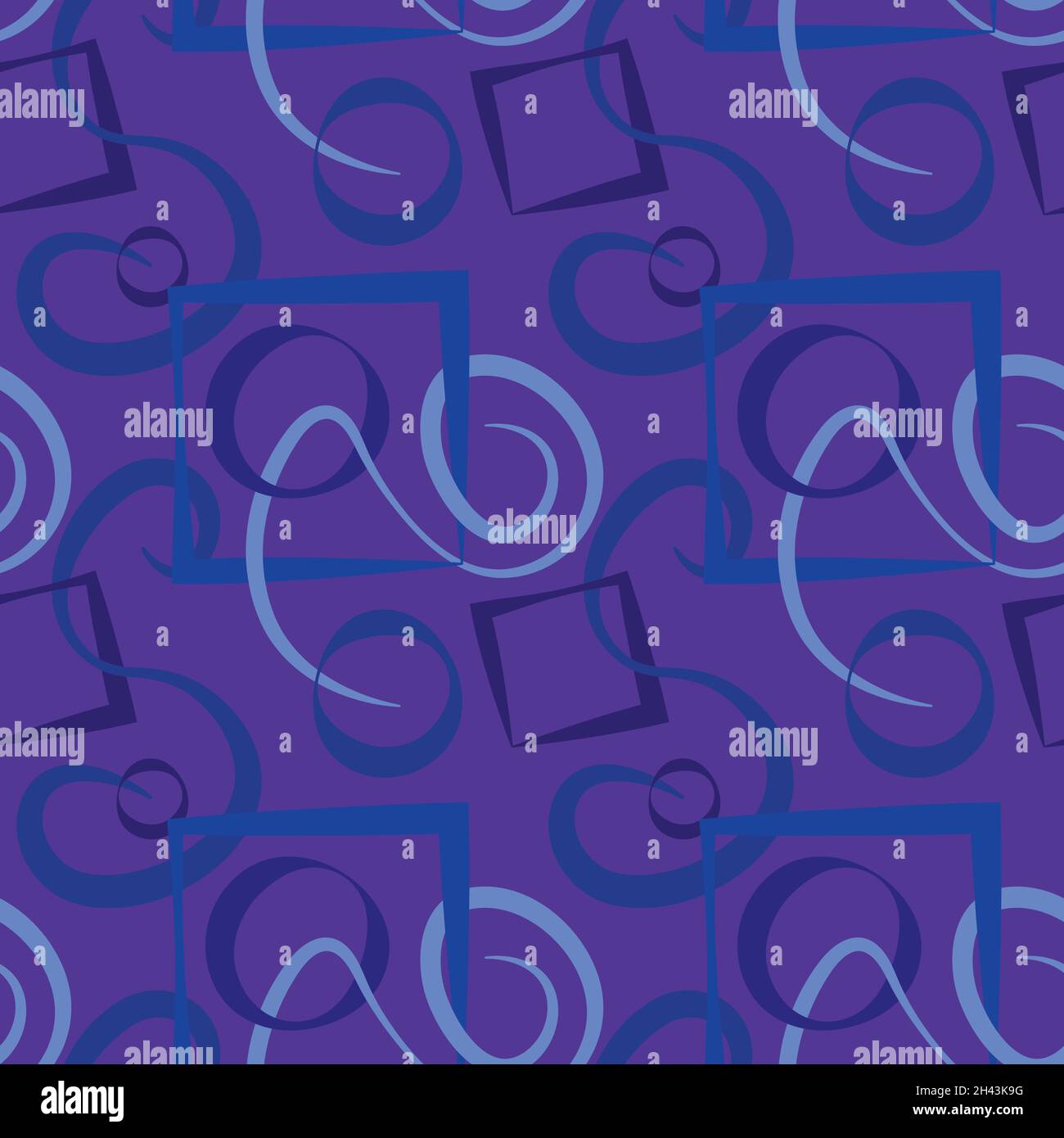 Seamless pattern, infinite texture - Illustration on a square ...