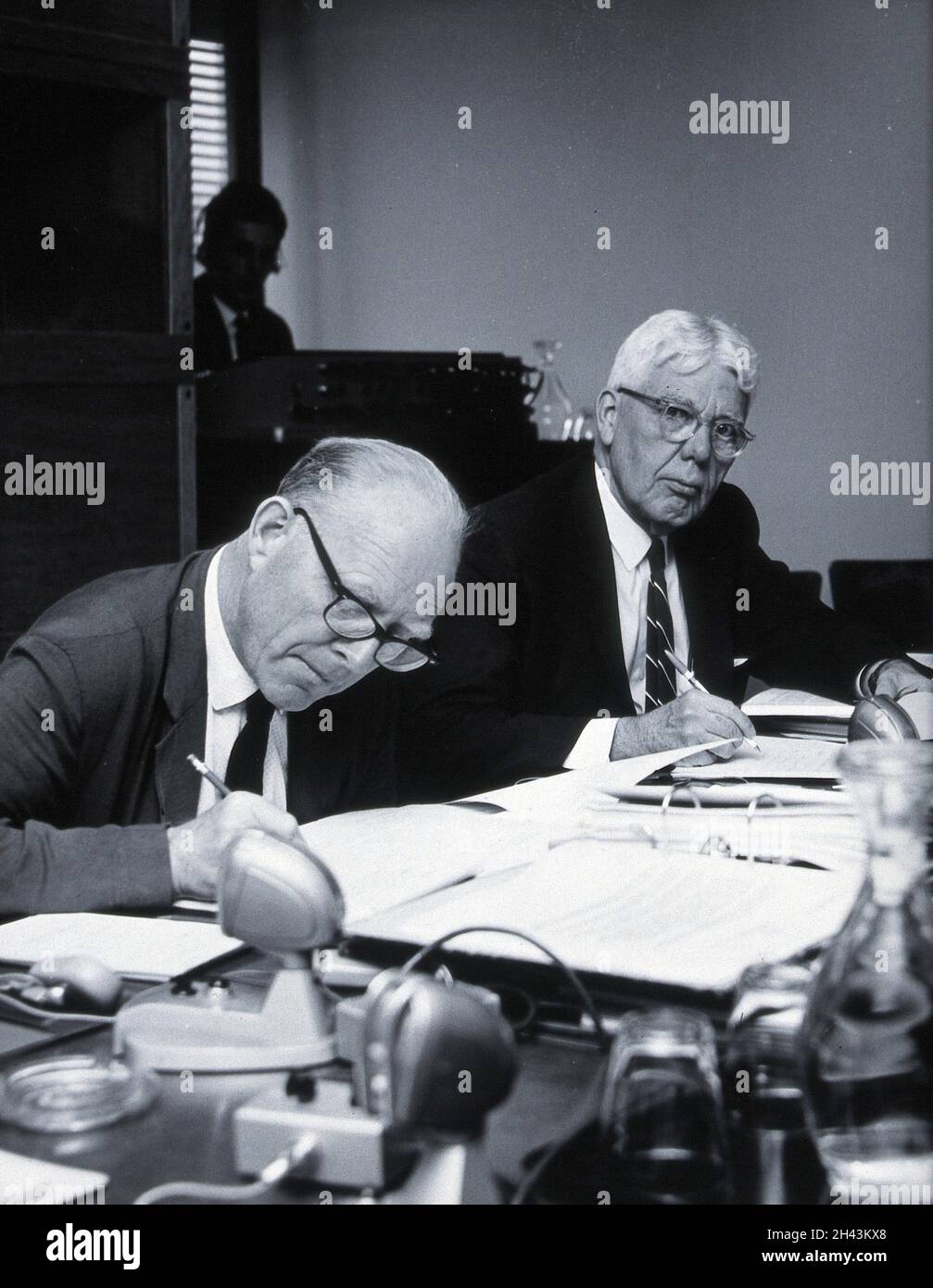 Charles Garrett-Jones and J. Austin Kerr. Photograph Stock Photo - Alamy