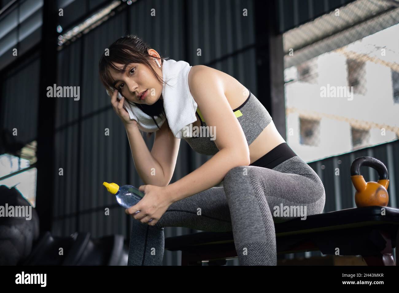 Resting after exercise hi-res stock photography and images - Alamy