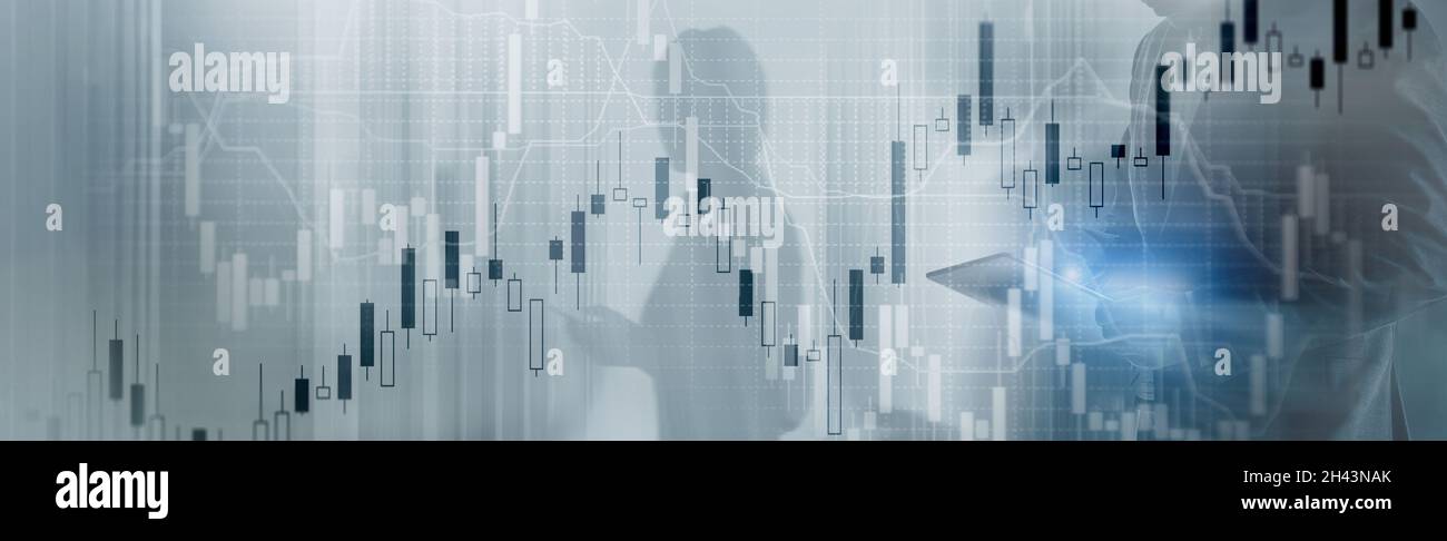 Stock market chart. Abstract background for presentation Stock Photo ...