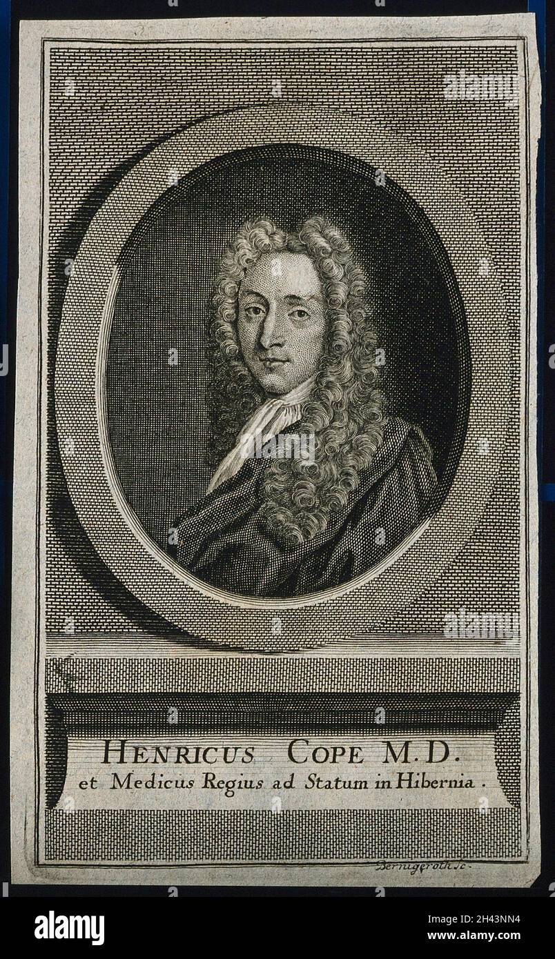 Henry Cope. Line engraving by Bernigeroth Stock Photo - Alamy