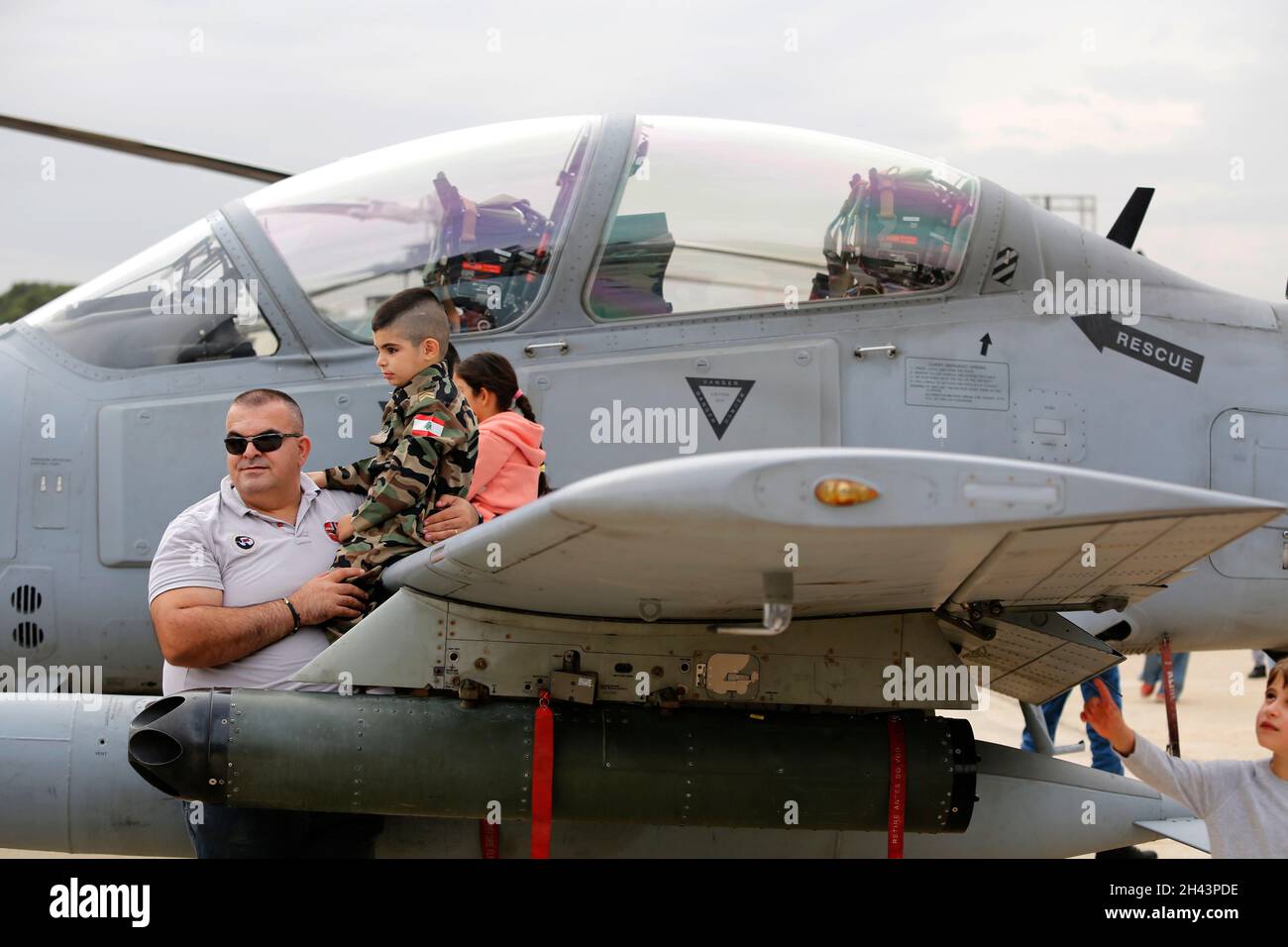 Bekaa, Lebanon. 31st Oct, 2021. People pose for photos during an open ...