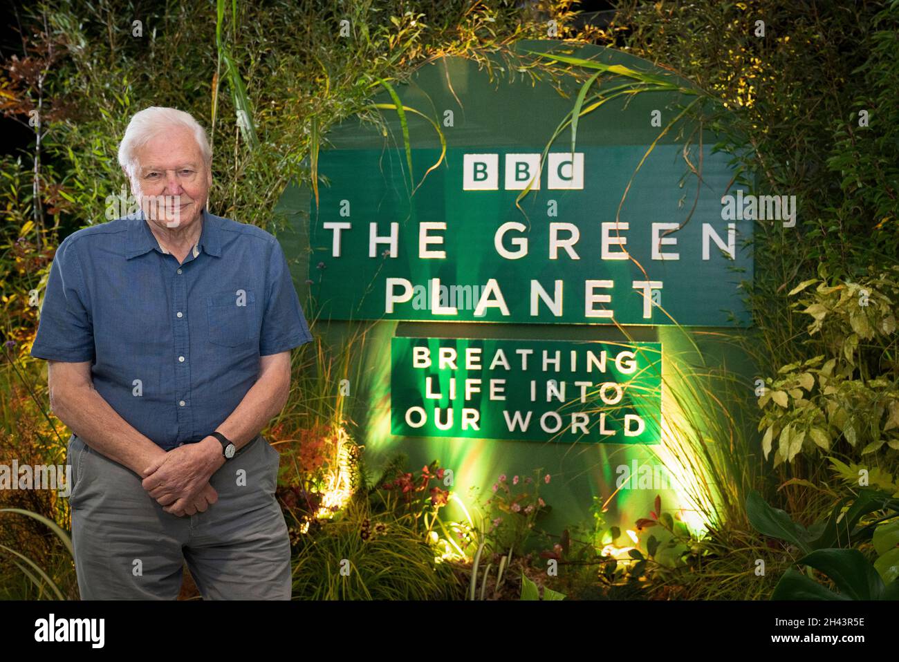 Sir David Attenborough attends the premiere of Green Planet at the ...