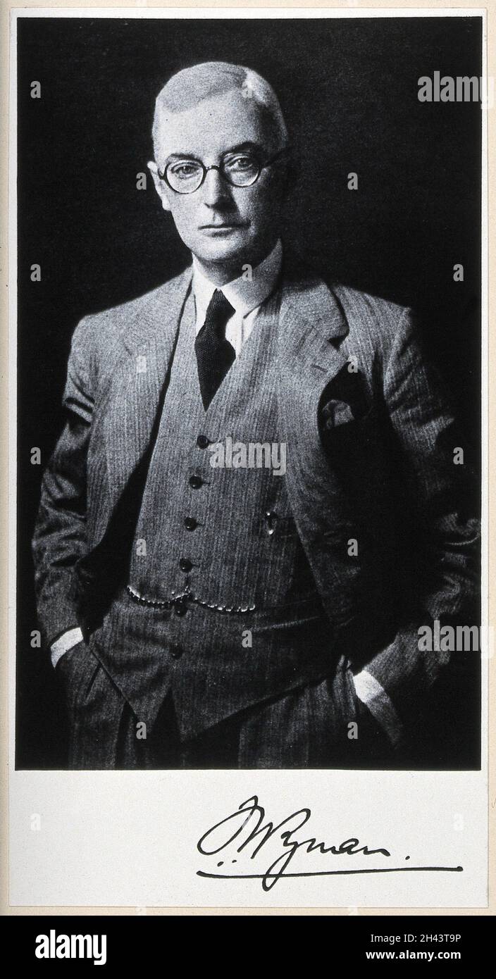 Jeffries Wyman, biochemist. Photograph Stock Photo - Alamy