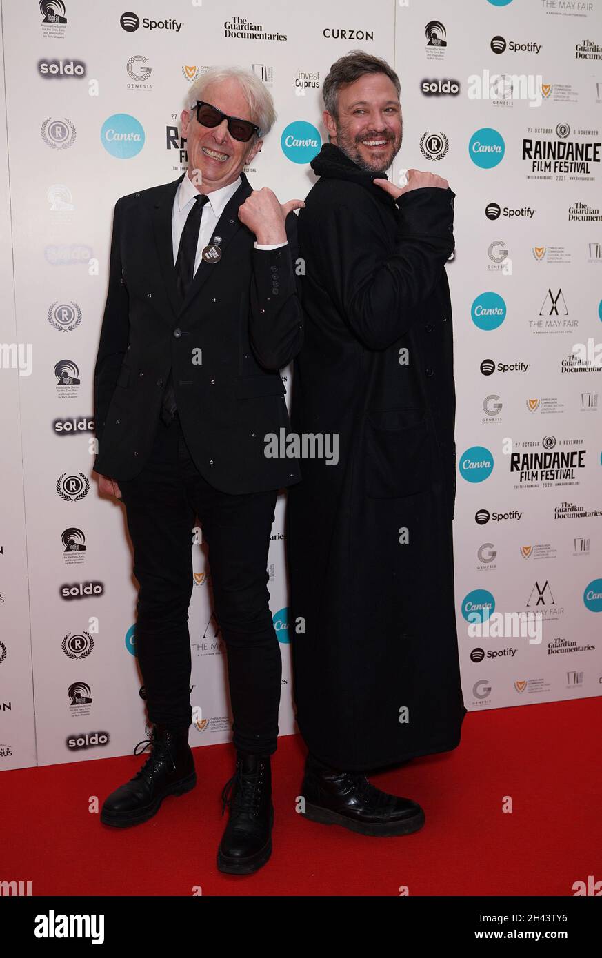 Elliot Grove (left), founder of the film festival, and Will Young ...
