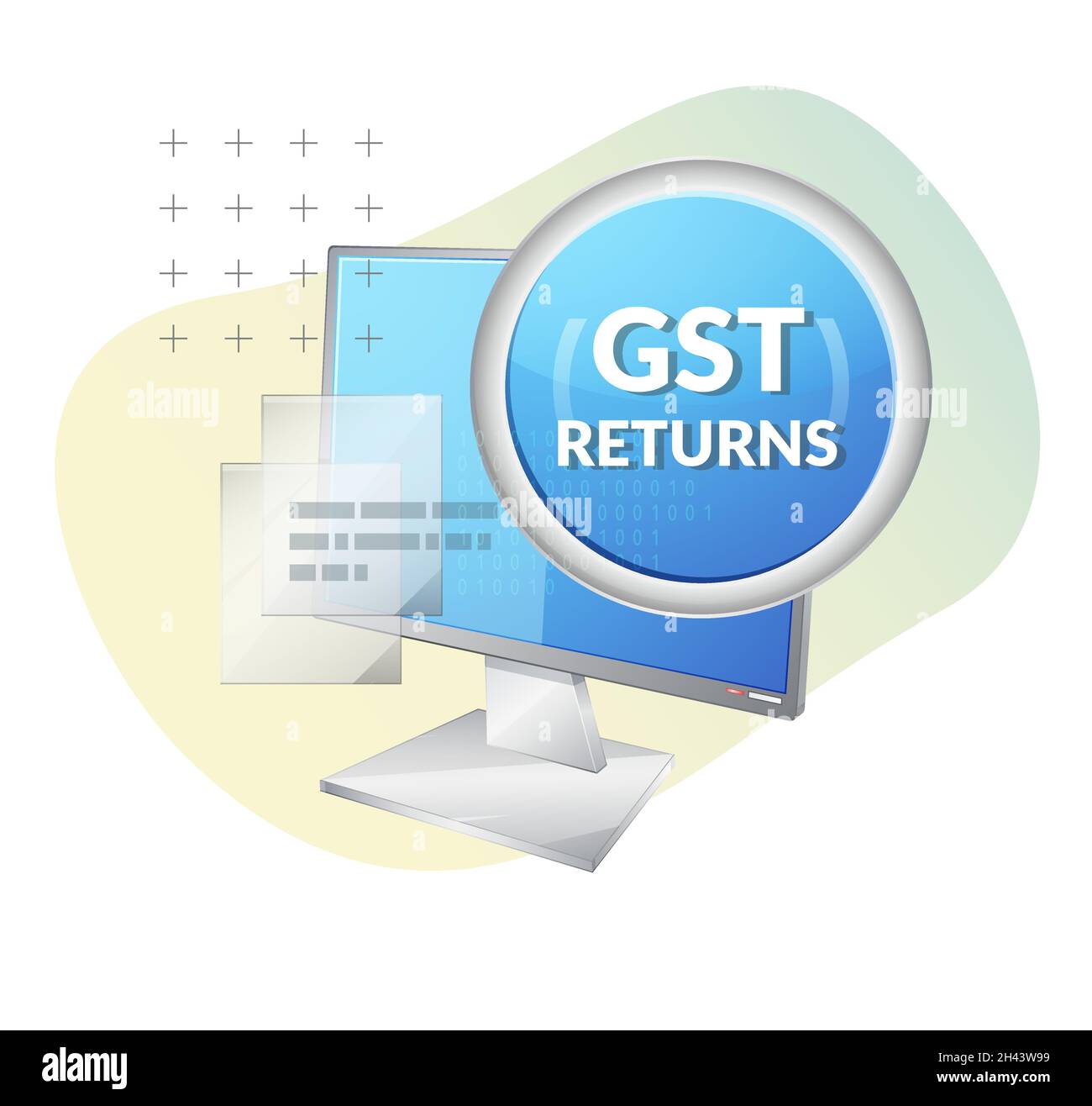 GST Compliance - Return Filing Date - Illustration as EPS 10 File Stock ...