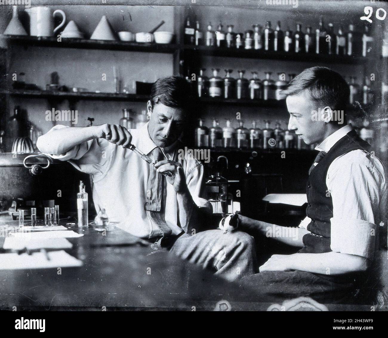 Louis Cobbett and Alfred Clark in the Pathology Department of Cambridge ...