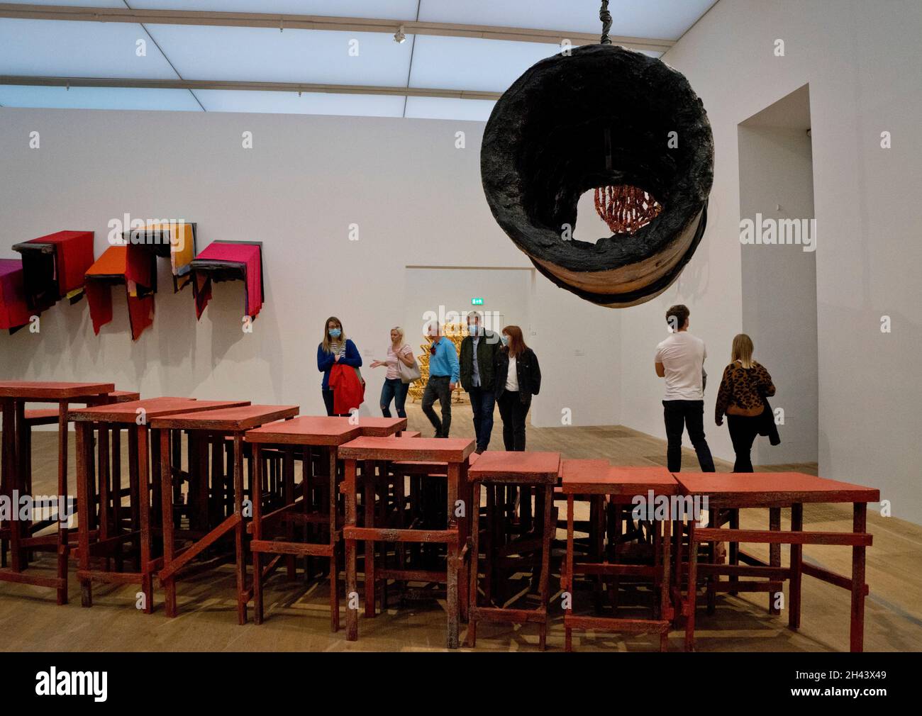 Visitors to the new collections at the Tate Modern art gallery,London ...