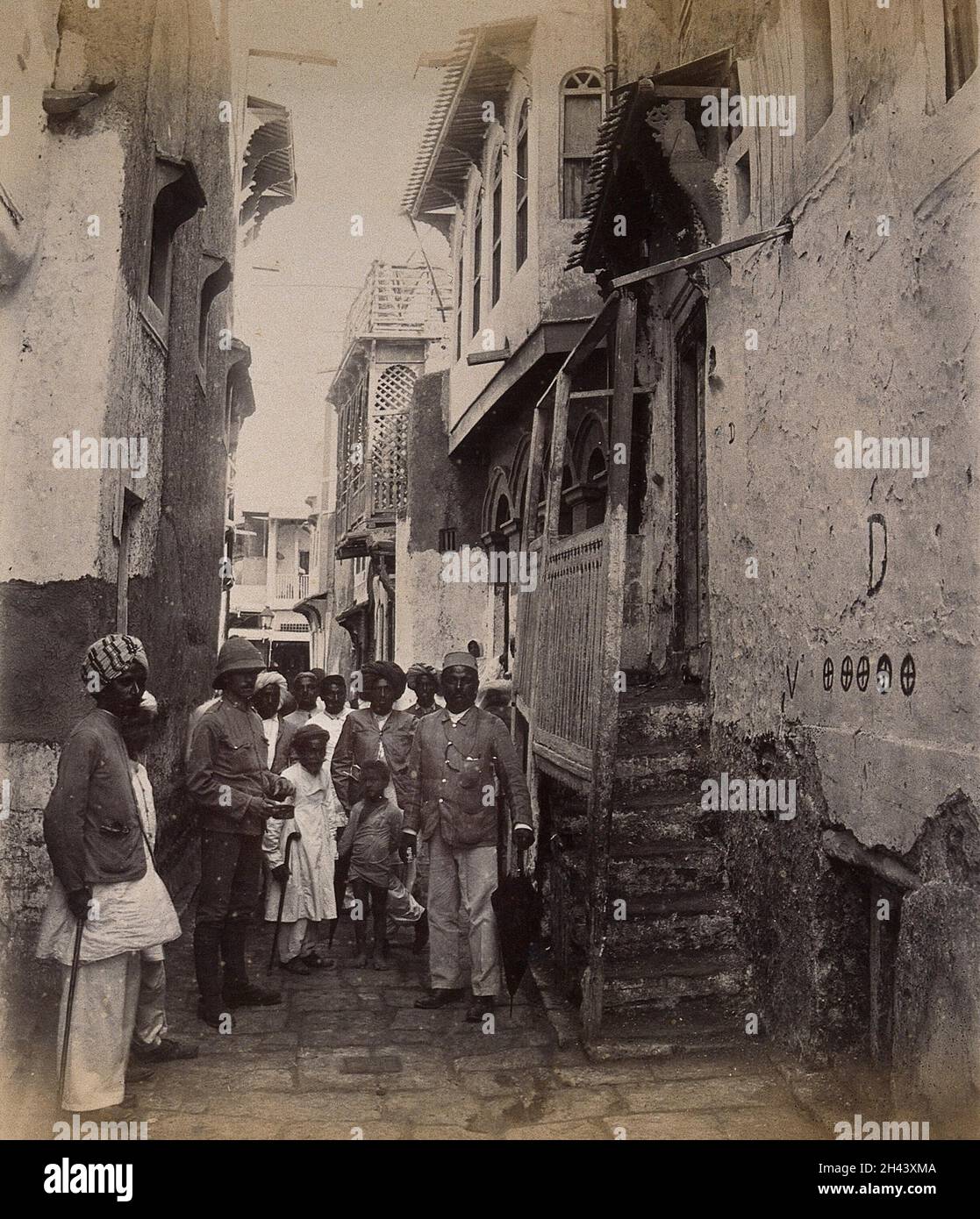 Plague-infected house, Karachi, India. Photograph, 1897 Stock Photo - Alamy