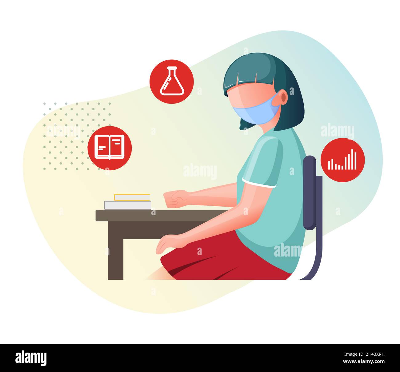 School girl illness Cut Out Stock Images & Pictures - Alamy