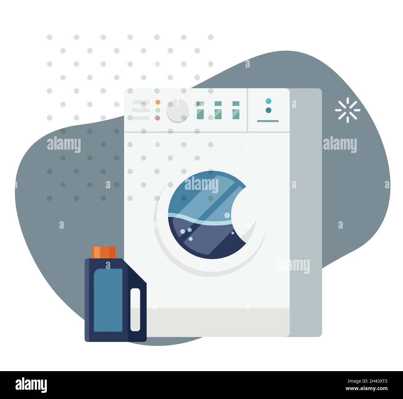 Self service laundry vector vectors hi-res stock photography and images ...