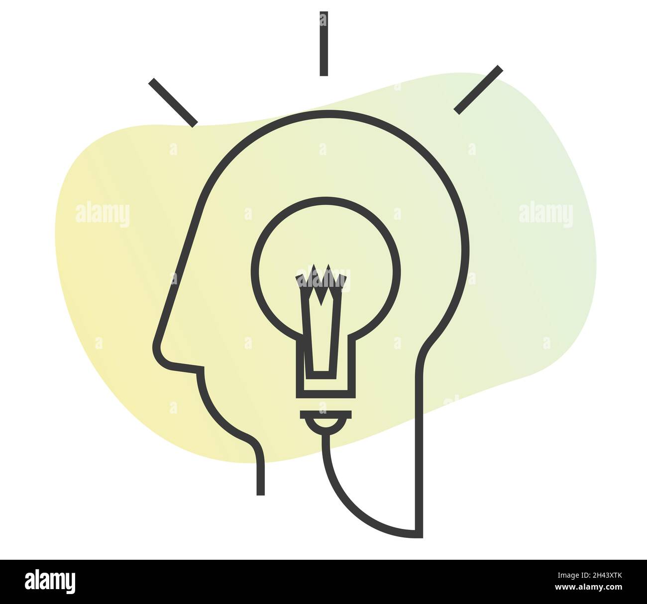 Creative Thinking Process Development - Illustration as EPS 10 File ...