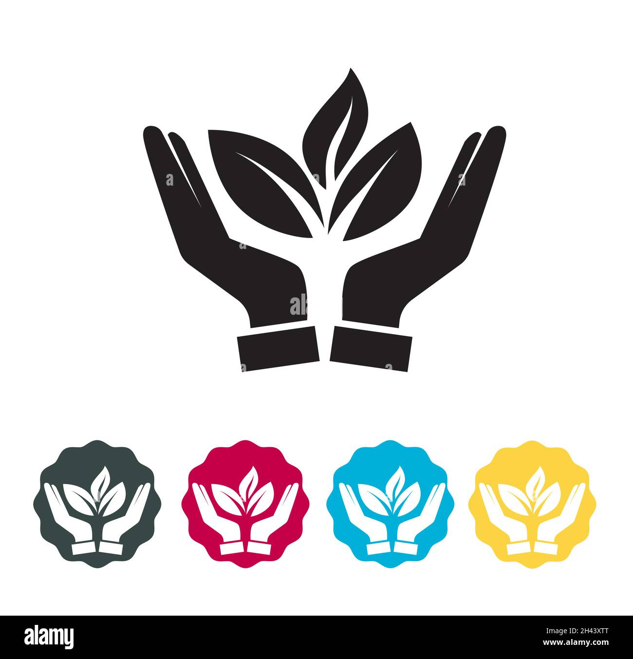 Human Hands Nurture Idea - Stock Icon as EPS 10 File Stock Vector Image ...