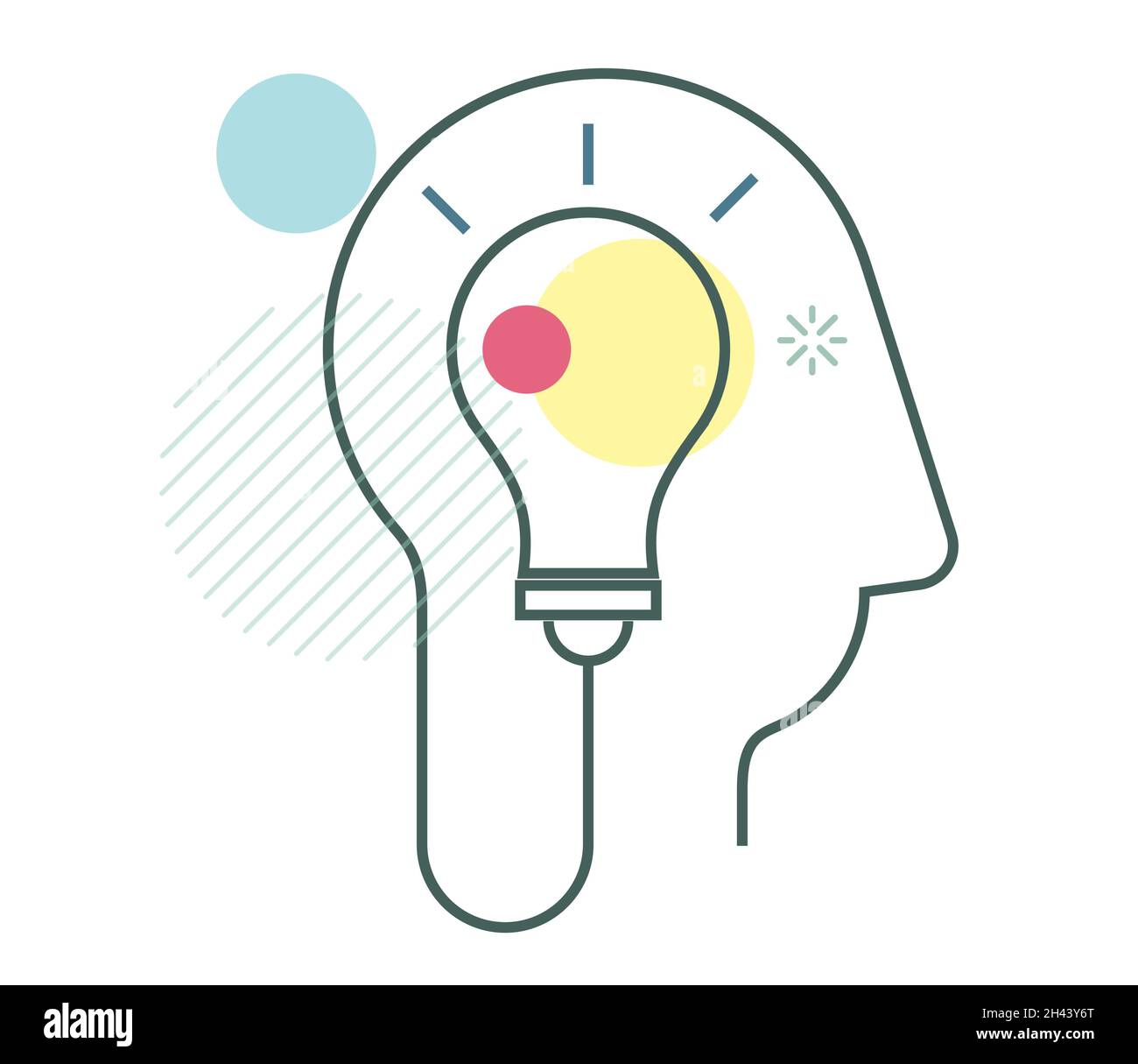 Creative Thinking Process Development - Illustration as EPS 10 File ...